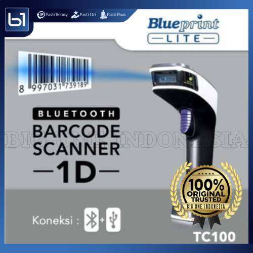 BLUEPRINT LITE Scanner Laser Barcode TC100 1D, QR Kode, Scan Barcode ...