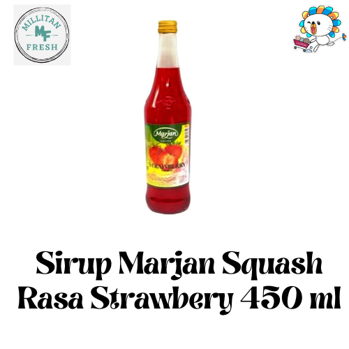 MF/ Sirup Marjan Squash Rasa Strawberry 450 ml | Lazada Indonesia