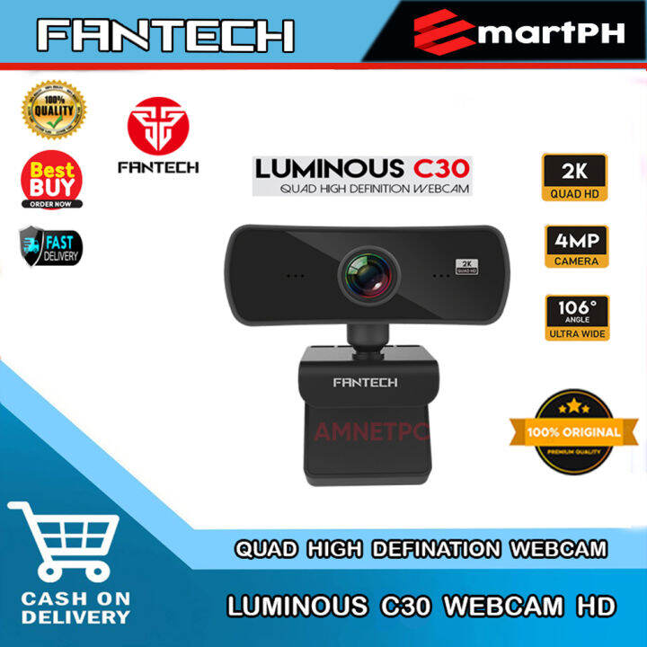 ORIGINAL (emartPH) Fantech Webcam for PC and laptop 2k 1440P QUAD HD ...