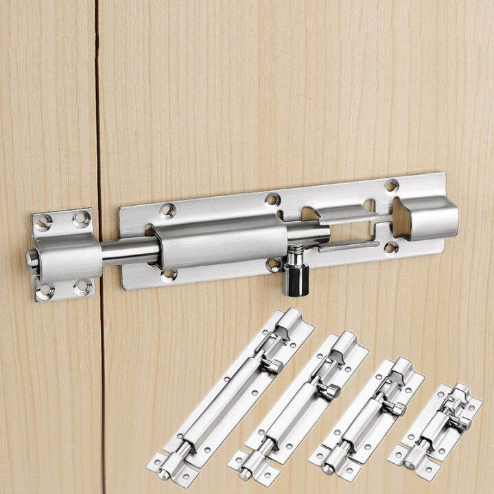 Stainless Steel Thickened Sliding Door Latch Door Bolt Gate Barrel ...