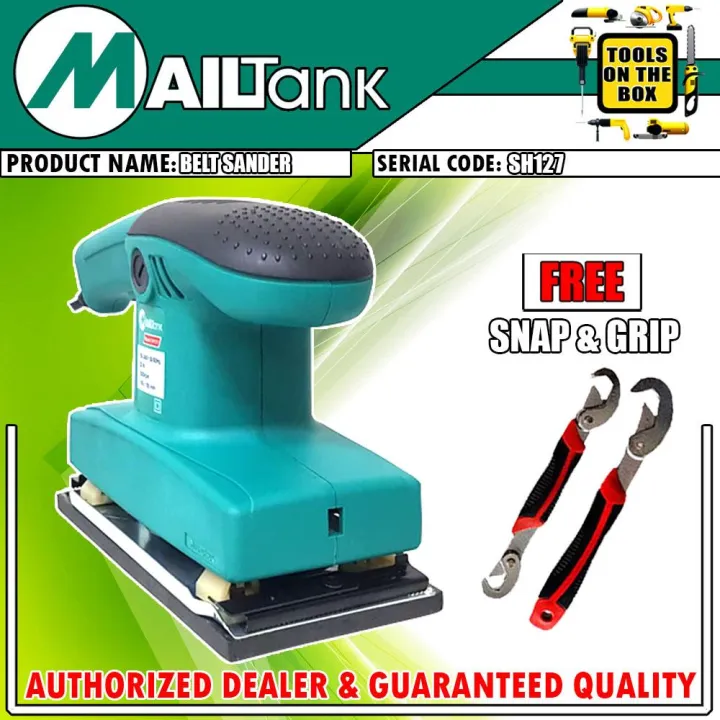 MailTank Belt Sander SH127 with Free Snap & Grip Heavy Duty | Lazada PH