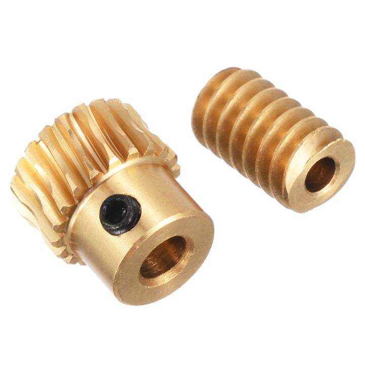 1 Set 0.5 Modulus 1:10 Reduction Ratio Gear Gold Motor Output Brass ...