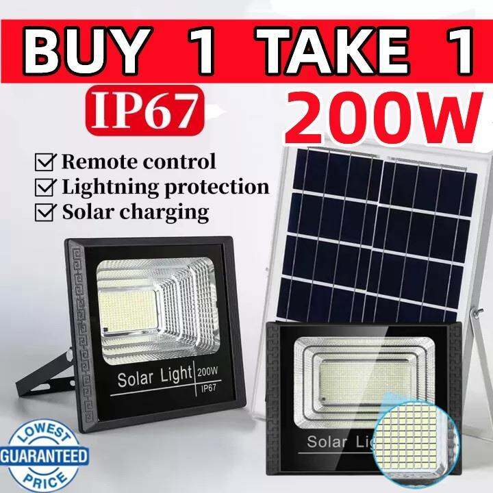 LED Flood Solar Light 100W Outdoor Street Lamp Waterproof IP67 With ...