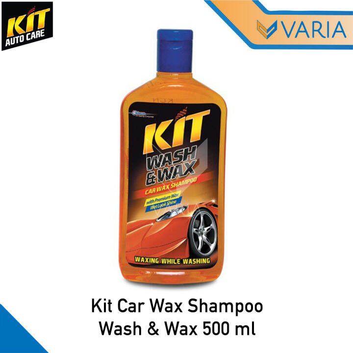 Kit Car Shampoo Cuci Motor Mobil Wash & Wax Bottle 500 ml | Lazada ...