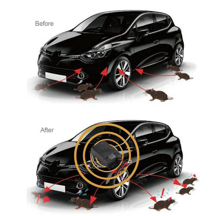 Mice Repeller 12V Car Rat Rodent Ultrasonic Repellent Vehicle Chases ...
