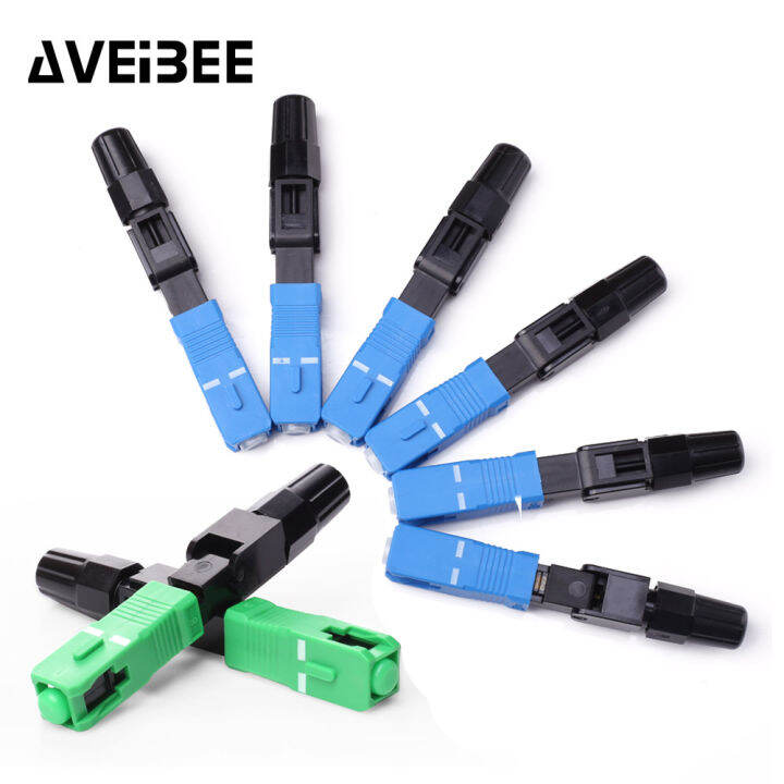 Sc Apc UPC Fiber Optic Connector Embedded Single Mode Component Fiber Optic Quick Connector ...