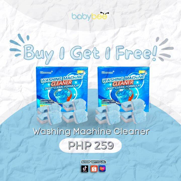 BUY 1 TAKE 1 Washing Machine Cleaner Tablet, Disinfecting Tab, Tablet ...