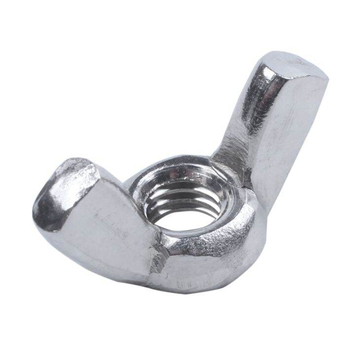 M6 Thread Dia Stainless Steel Wing nut Butterfly Wing Nuts 10 Pcs ...