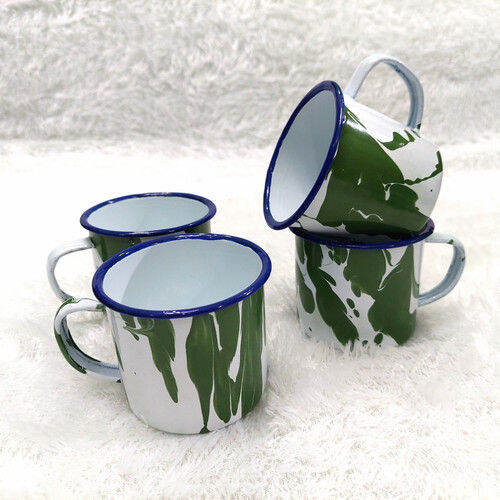 Gelas Mug Cangkir Jadul Zaman Old Gelas Kaleng stainless kaleng vintage ...