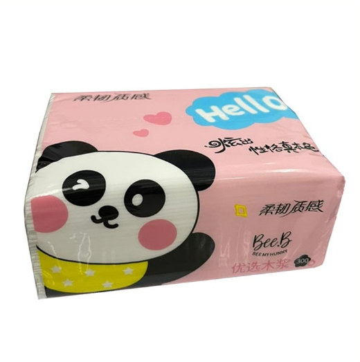 Premium Quality Cute Panda Tissue Bamboo Soft Facial Tissue Paper Multi ...