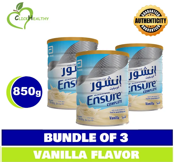 ENSURE COMPLETE VANILLA 850g (Bundle of 3) > Ensure > Ensure Vanilla > ENSURE Complete > ENSURE ...