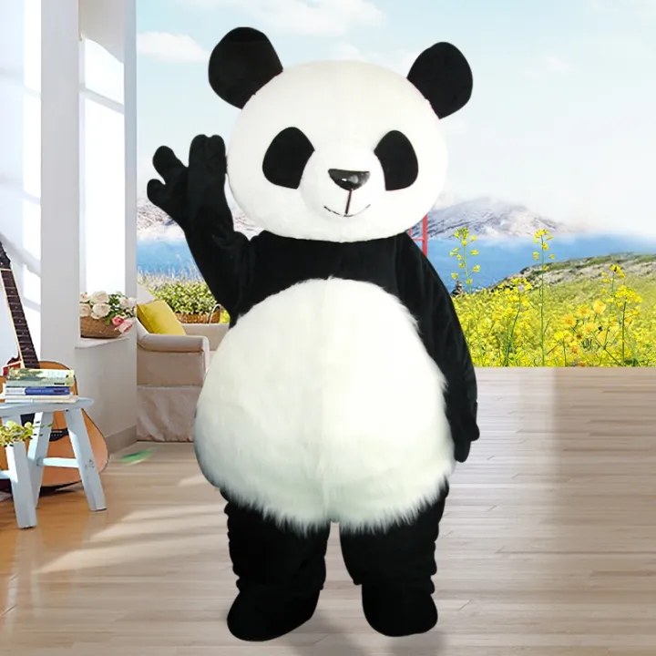 HOT★Cute Giant Panda Cartoon Doll Mascot Cosplay Costumes Web Celebrity ...
