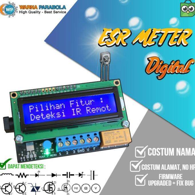 ESR METER / SMART TESTER / KOMPONEN TESTER VERSI LENGKAP + PROTEKSI ...