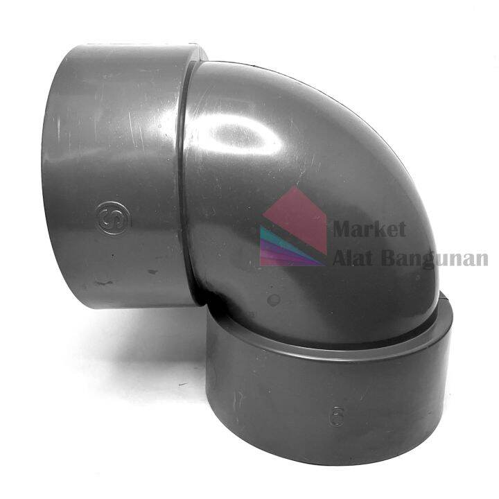 Knee PVC 6 Inch SO / Knie Elbow 6" Inch / Keni Bengkokan Sambungan Pipa ...