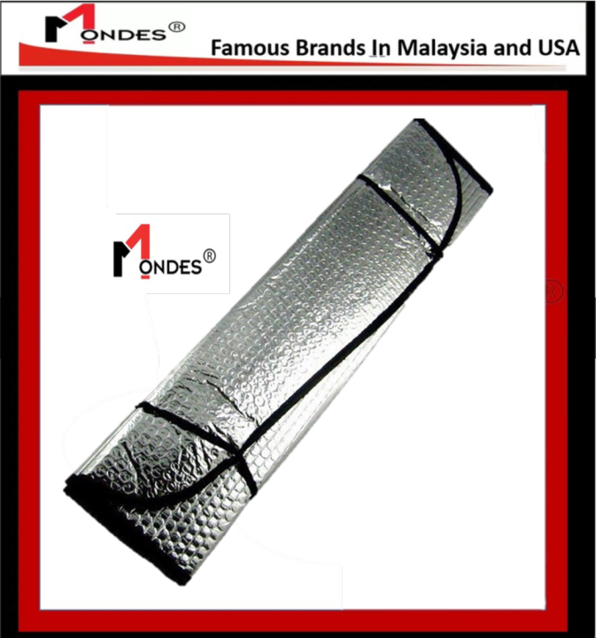 Car Metallic Reflective Windscreen Sun Shade Axia Myvi Saga BLM FLX ...