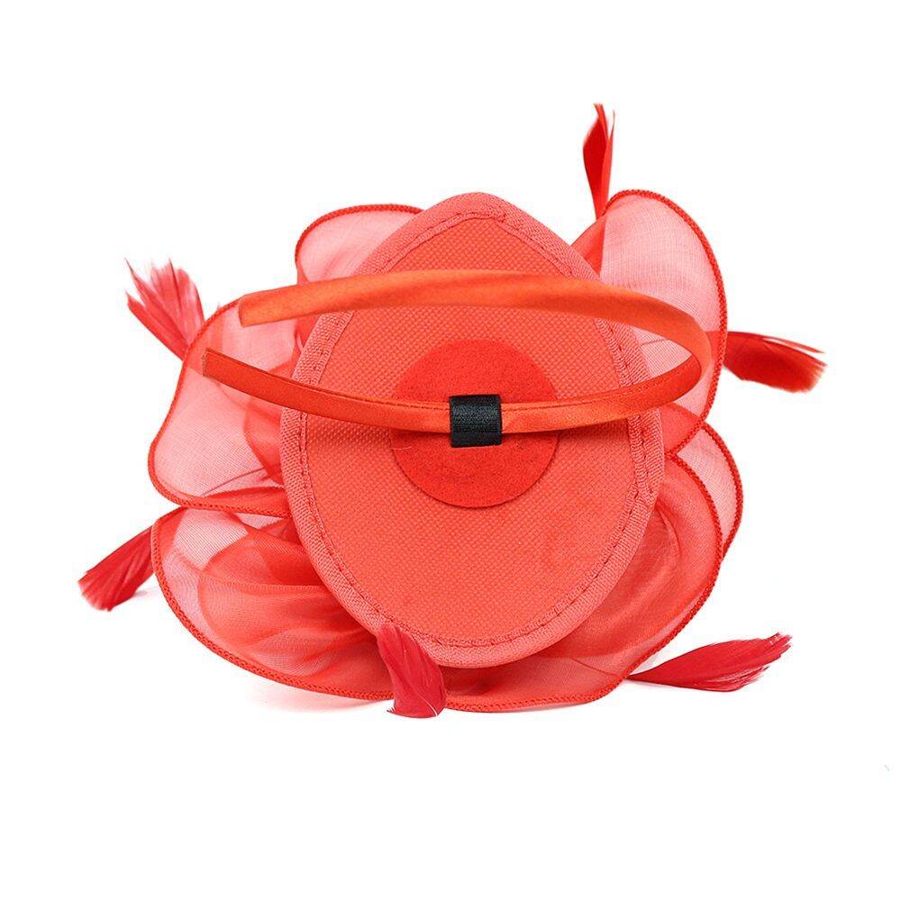 SYBOOKS อุปกรณ์ตกแต่งผม ที่คาดผมตาข่ายดอกไม้ งานแต่งงาน หมวกยอดนิยม ...