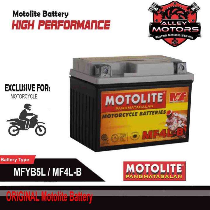 Motolite Battery MFYB5L / MF4L-B By Alley Motors | Lazada PH