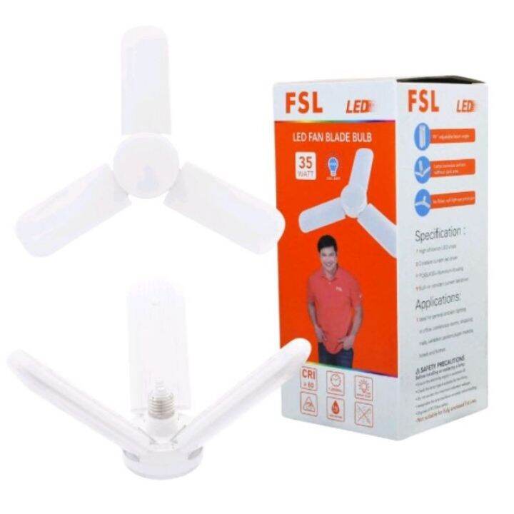 【Espesyal na Alok】 MINI FOLDABLE FAN BULB THREE BLADE CEILING LED FAN ...