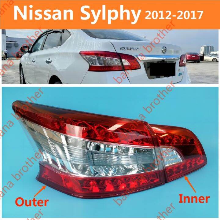 Nissan Sylphy tail lamp 2012-2017 Taillamp Rear Lamp Tail Light Tail lamp Taillight lampu ...
