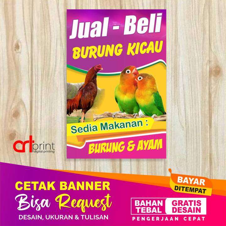 Cetak Spanduk Banner Jual Beli Burung - Banner Makanan Burung - Bisa ...