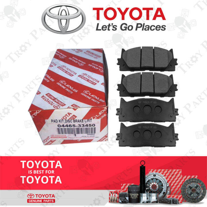 Original Toyota Front Brake Pad 04465-33450 for Camry ACV40 ACV41 ASV50 ...