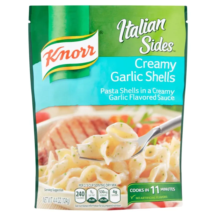 Knorr Pasta Sides Creamy Garlic Shells 4.4oz (124g) | Lazada PH