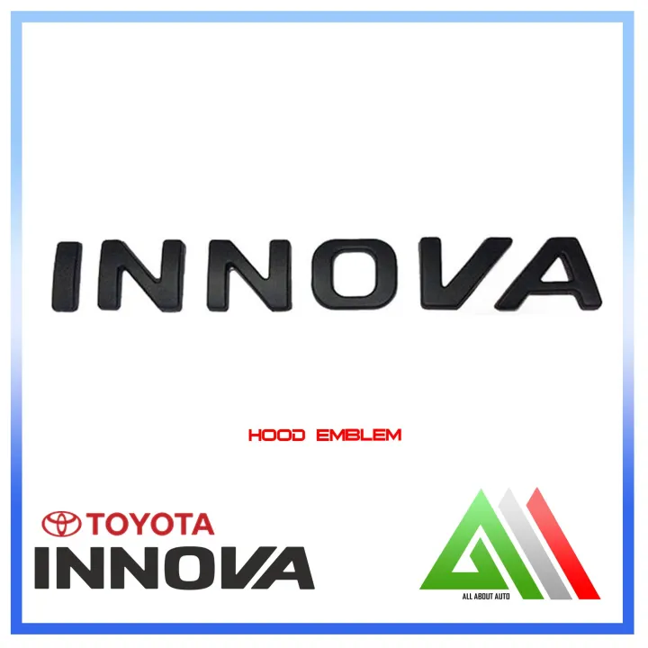 Toyota Innova Hood Emblem (Matte Black) | Lazada PH