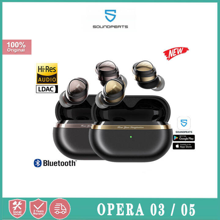 SoundPEATS Opera 03 / 05 Hi-Res Bluetooth 5.3 Wireless Earbuds with Hi ...