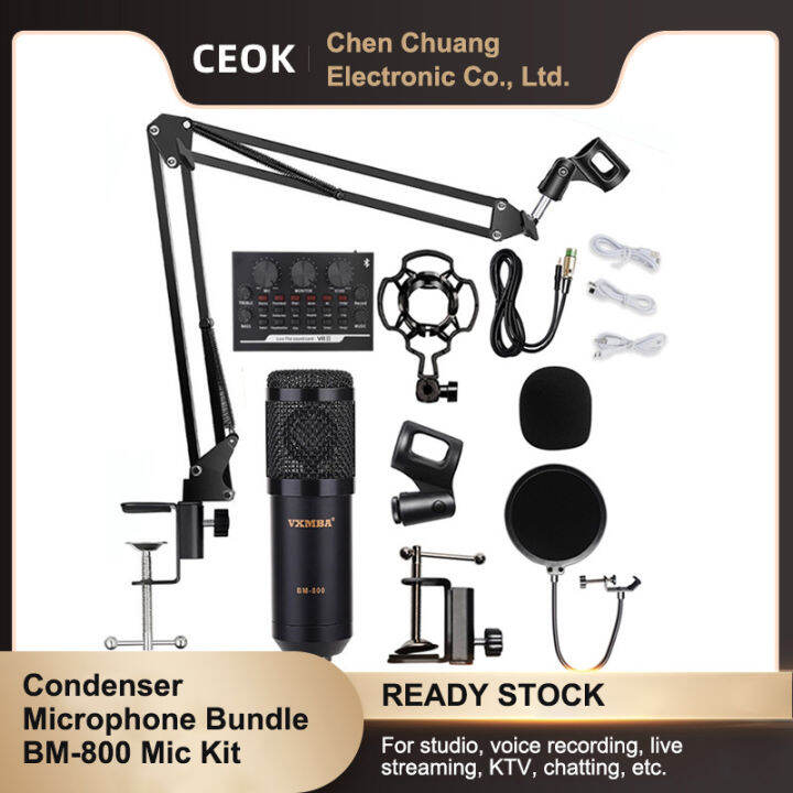 joehussen.store Condenser Microphone Bundle BM-800 Mic Kit with Live ...
