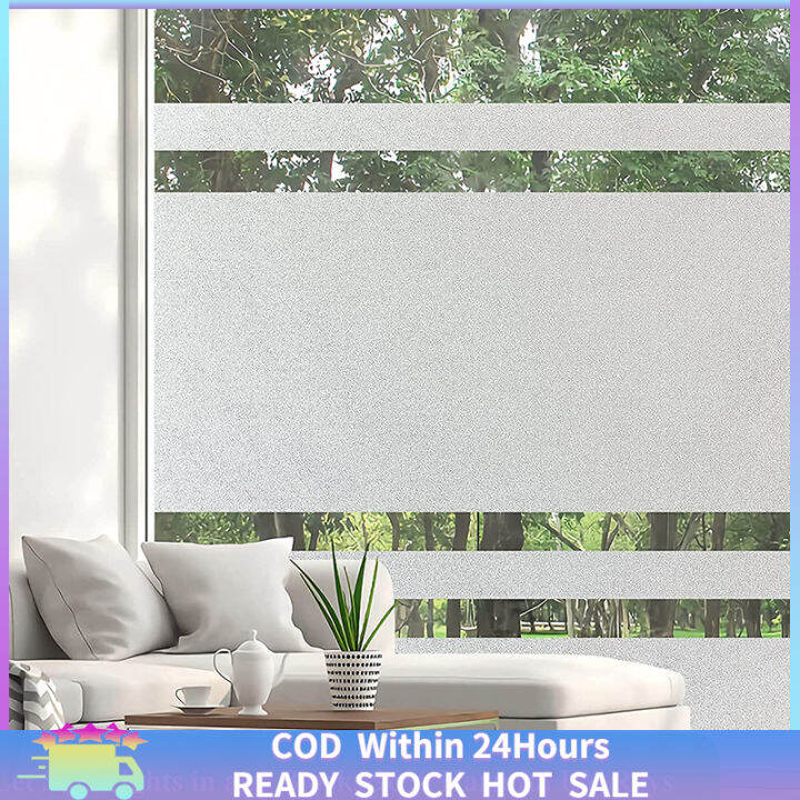 【Ready Stock】No Glue Frosted Window Privacy Film Privacy Glass Sticker ...