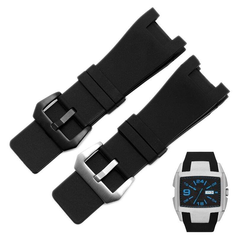 32Mm Waterproof Silicone Strap For Diesel Watch Strap For DZ1216 DZ1273 ...