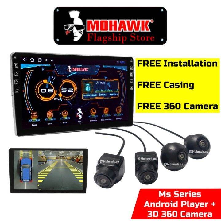 Mohawk Ms Series Car Android player With 3D 360 Reverse Camera 3D View ...