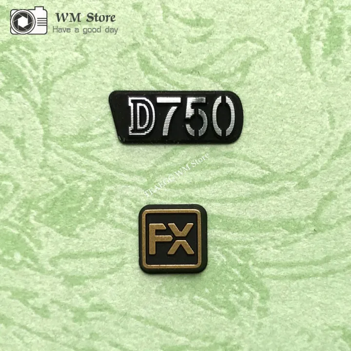 For D750 LOGO Lable Front Left Side FX Base Name Plate Nameplate Camera ...