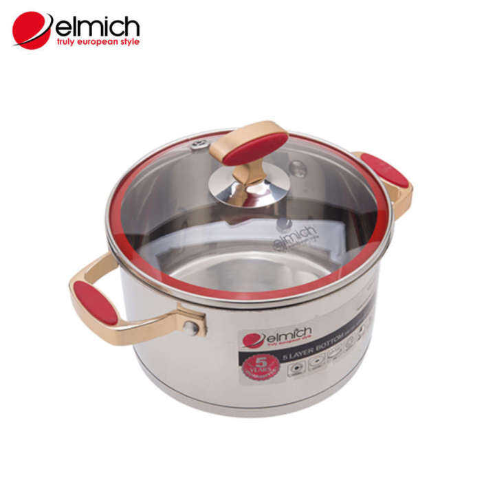 Nồi Inox 304 Red Velvet Elmich 20cm dung tích 3.5L model 2355268 ...