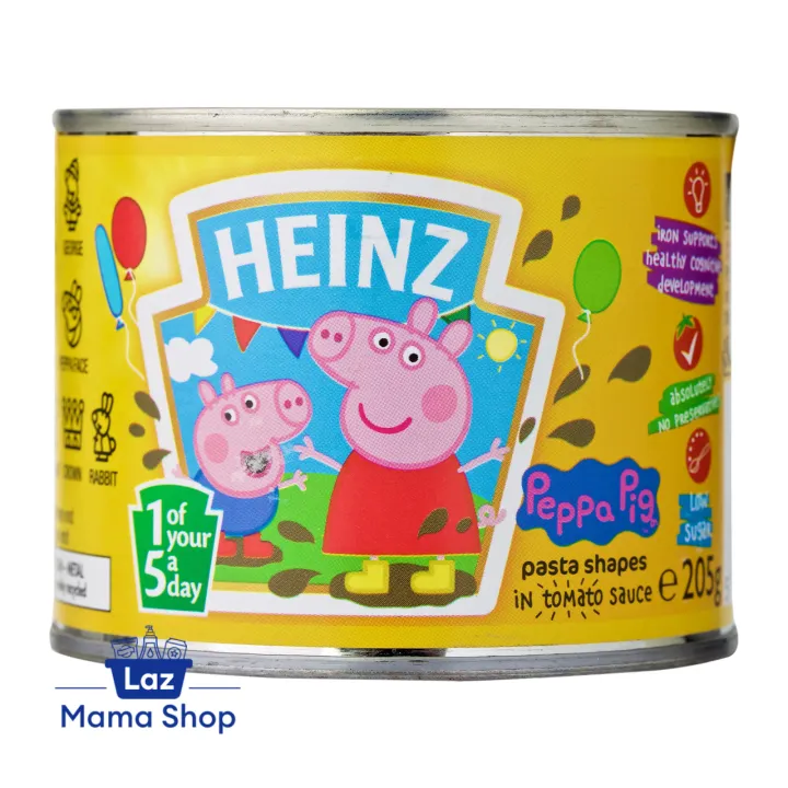 Heinz Peppa Pig Pasta Shapes In Tomato Sauce 205G | Lazada Singapore