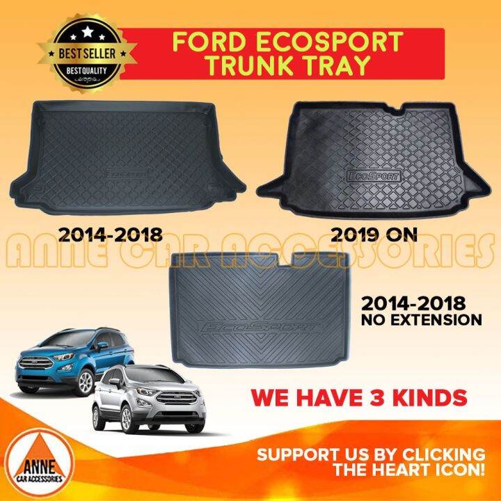 3 Options Car Trunk Tray for Ford Ecosport Titanium 2014 2015 2016 2017 ...