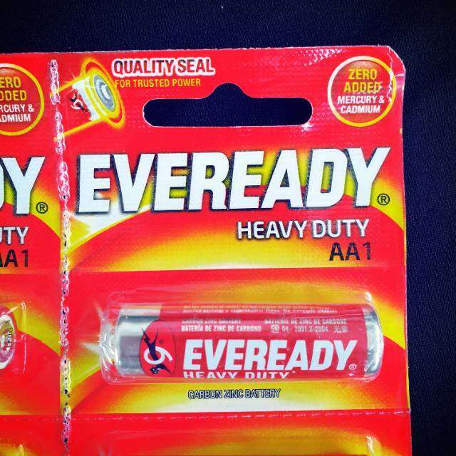 Baterai AA Eveready Heavy Duty Carbon Zinc Battery Batre A2 AA1 ...