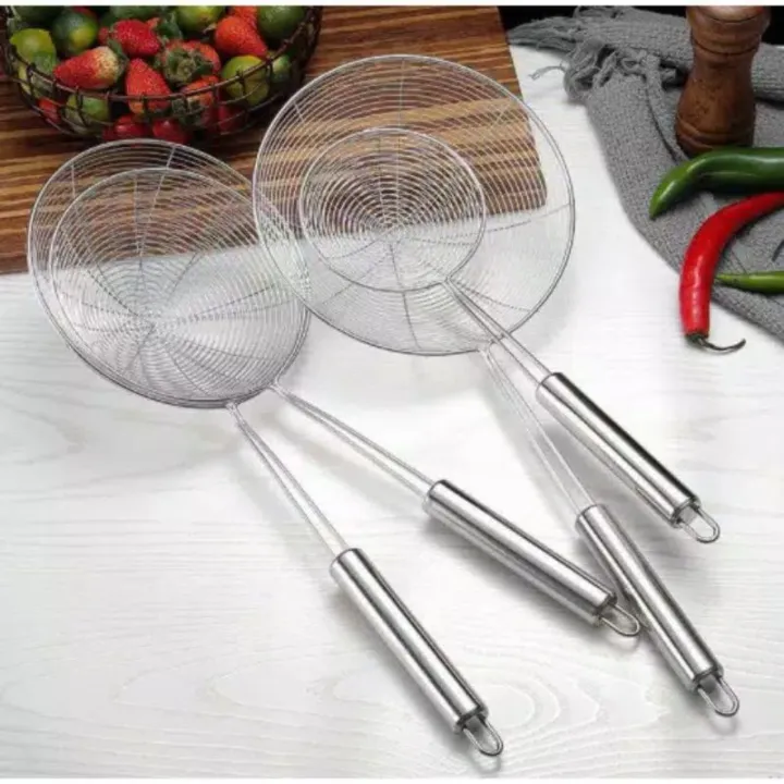 SEROK/SARINGAN MINYAK STAINLES UKURAN 20 CM | Lazada Indonesia