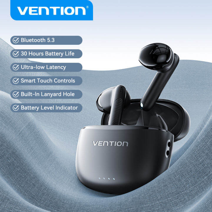 Vention Elf E03 TWS Bluetooth 5.3 Earphone Sweatproof Half in-Ear Smart ...