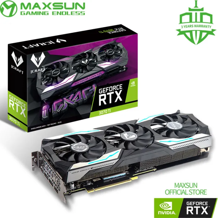 MAXSUN NVIDIA RTX 3070 Ti iCraft OC 8G Gaming Video Graphics Cards PCIE ...