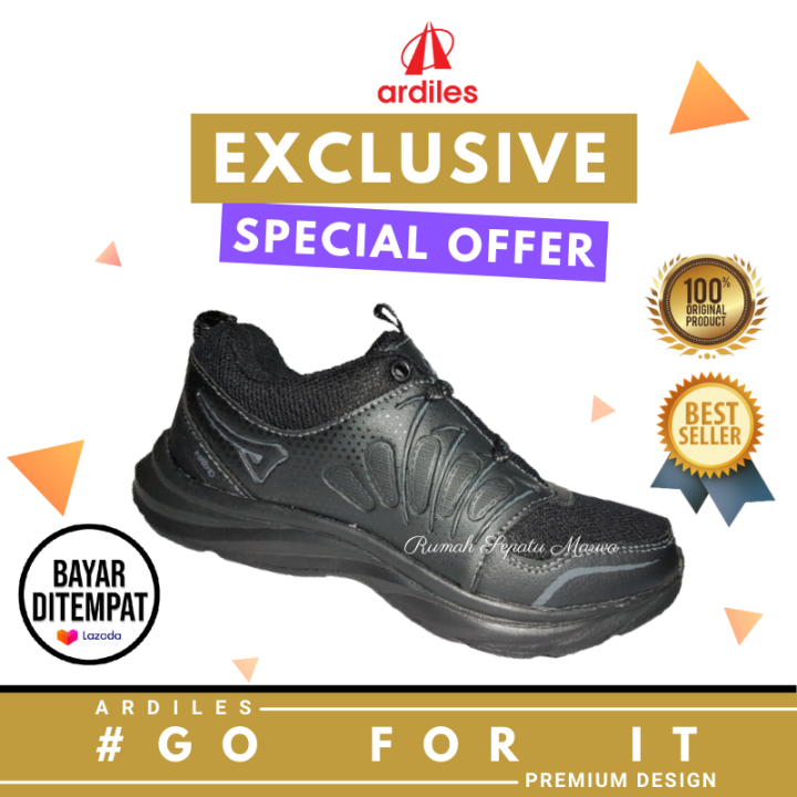 SEPATU SEKOLAH ANAK TK SD SMP SMA ARDILES DACIA Sol Pylon Sangat Ringan ...