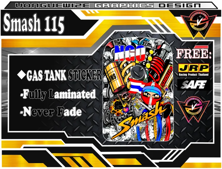 Smash 115 Gastank Sticker | Lazada PH