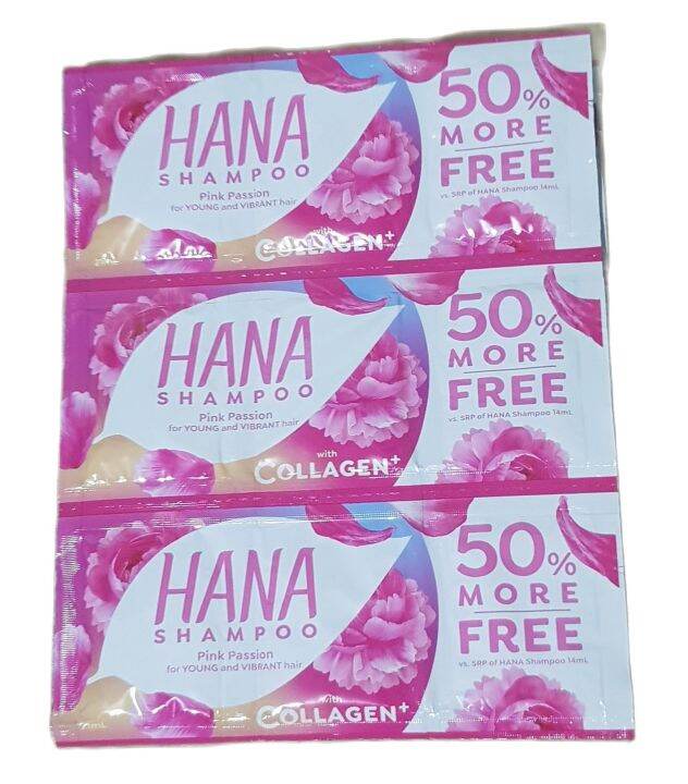 HANA Shampoo - Pink Passion for Yoiung and Vibrant Hair with Collagen ...