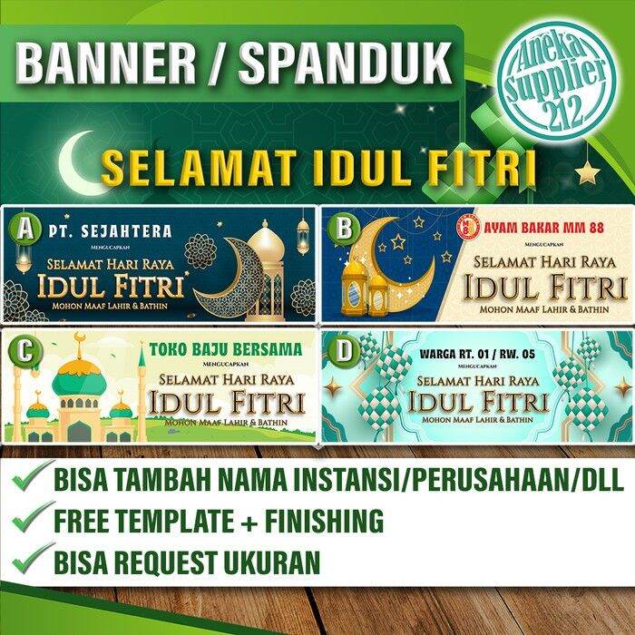 Cetak Spanduk Banner Lebaran Idul Fitri | Lazada Indonesia