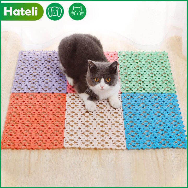 HATELI Health PVC Spliced Cat Dog Rabbit Guinea Pig Cage Mat ...