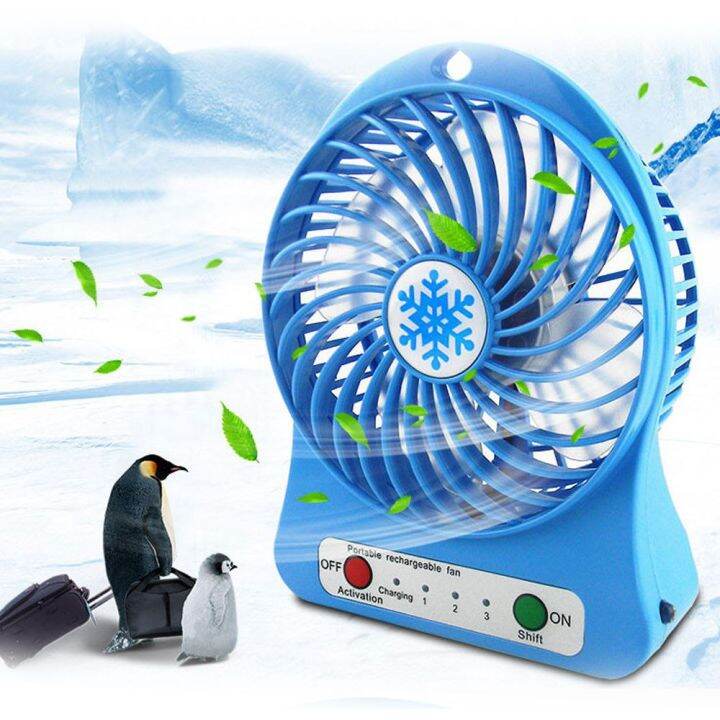 Portble Mini Fan Kipas Portable Model Duduk Angin Besar Sejuk Lazada