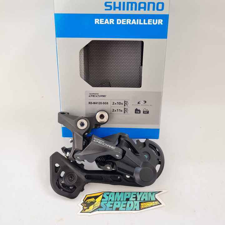 RD Shimano Deore M4120 10 Speed 11 Speed SGS Rear Derailleur Sepeda ...