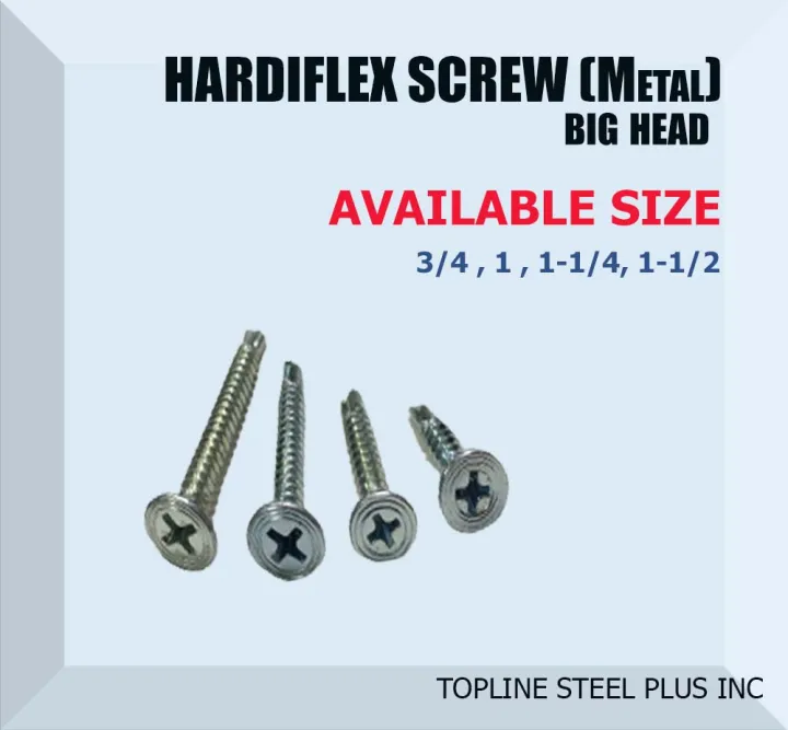 100pcs #7 x 3/4"-1-1/2" Hardiflex Screw | Lazada PH