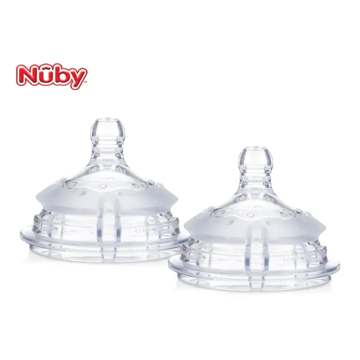 Nuby 6m+ Comfort Anti-Reflux & Anti-Colic Fast Flow Nipple, 2-packuc8 | Lazada PH