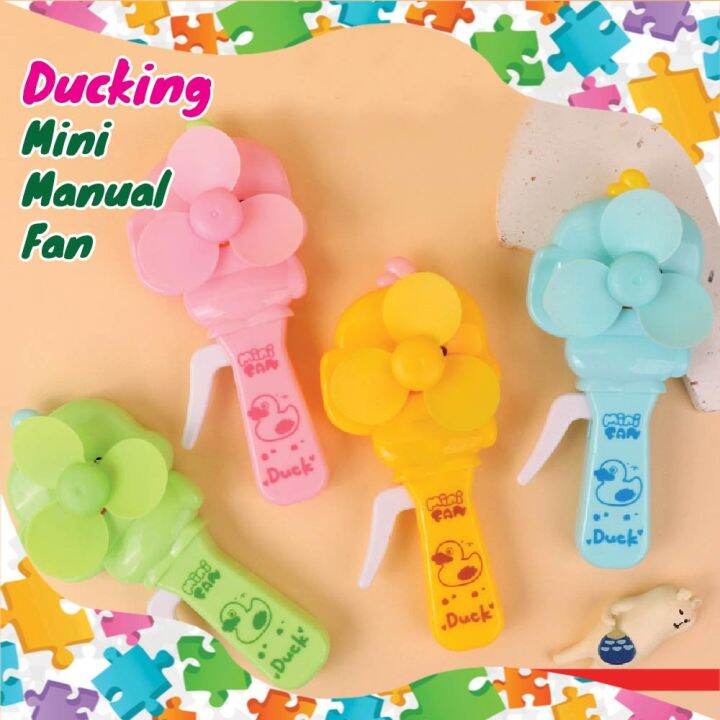 Cute Ducking Style Manual Mini Fan_Hand Pressure SQ631-1 *Ready Stock ...